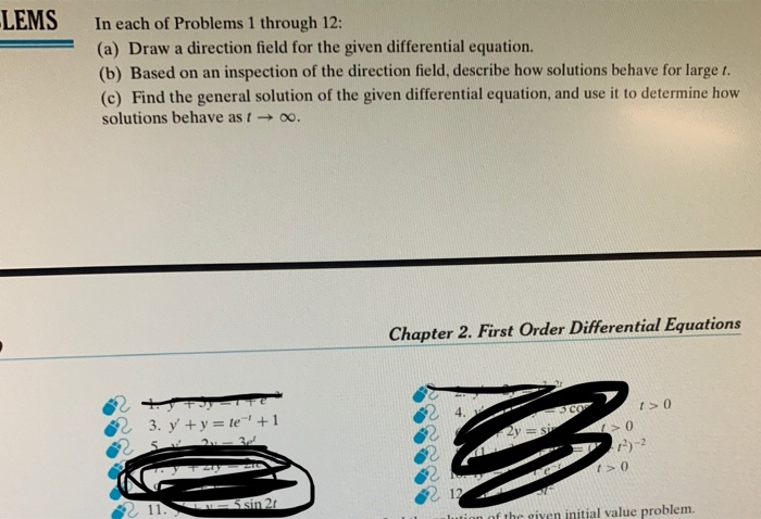 Solved LEMS In each of Problems 1 through 12: (a) Draw a | Chegg.com