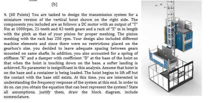 4. (60 Points) You are tasked to design the | Chegg.com