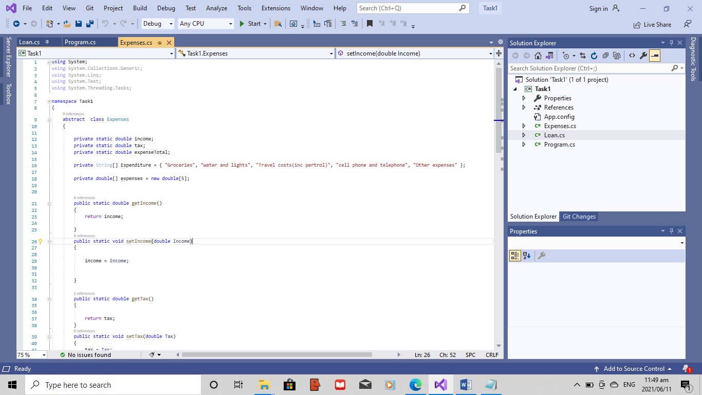 Solved Edit the following code and add the following | Chegg.com