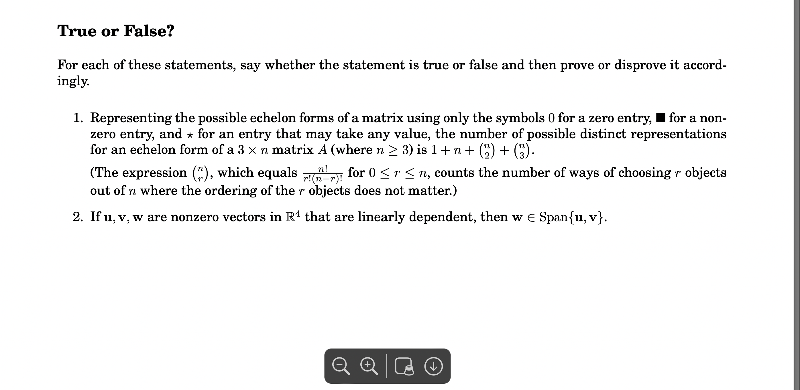 Solved A proof of a true statement is a convincing argument | Chegg.com