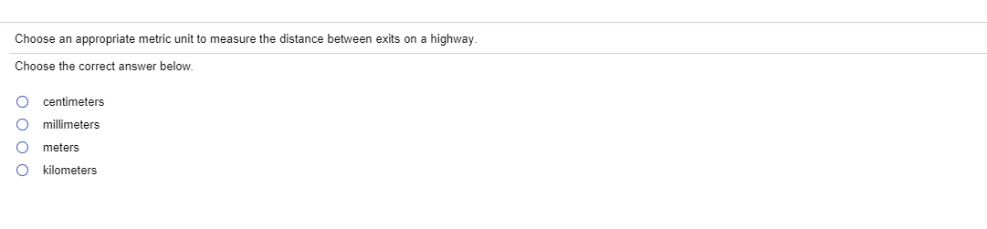 Solved Choose an appropriate metric unit to measure the | Chegg.com