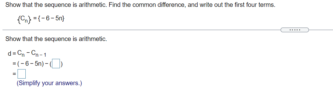 Solved Find the first term and the common difference of the | Chegg.com