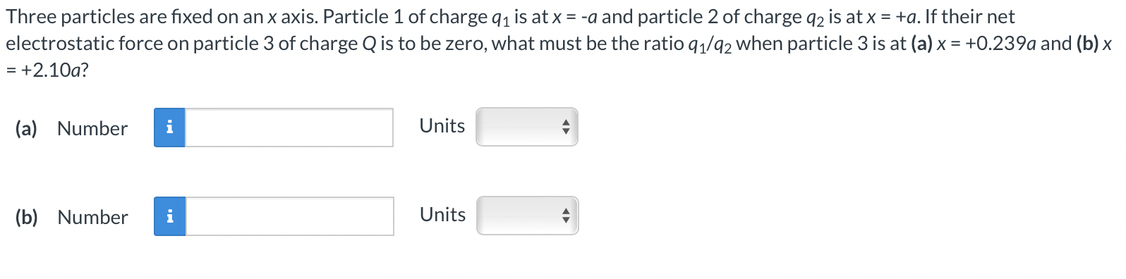 Solved Three particles are fixed on an x axis. Particle 1 of | Chegg.com