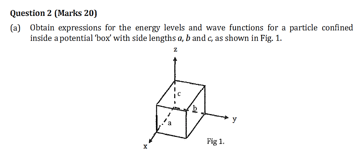 Solved Question 2 (Marks 20) (a) Obtain expressions for the | Chegg.com