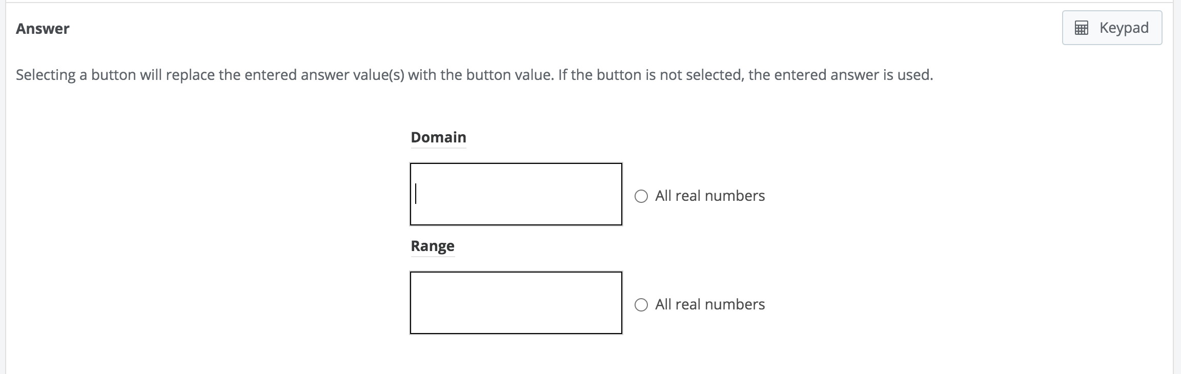 Solved Step 2 Of 2 Determine The Domain And Range Of The