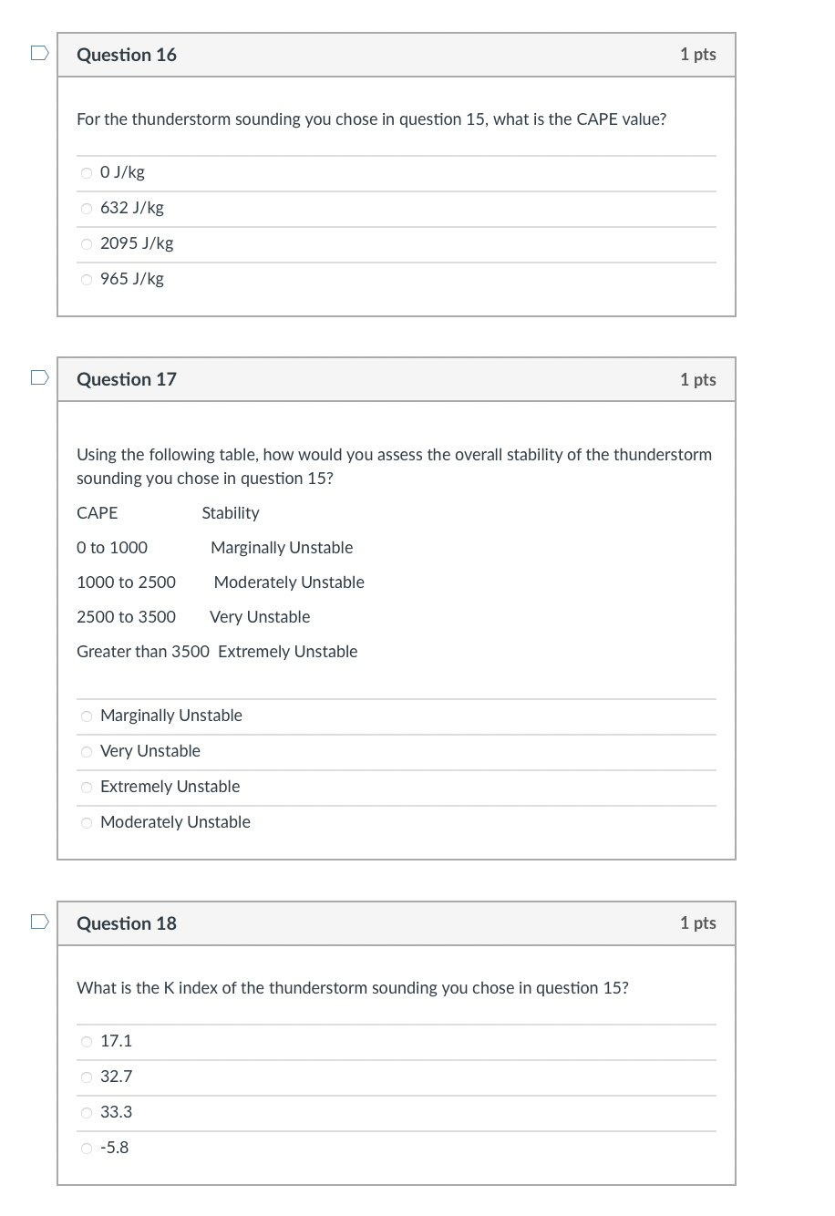 Use the sounding provided in the instructions section | Chegg.com