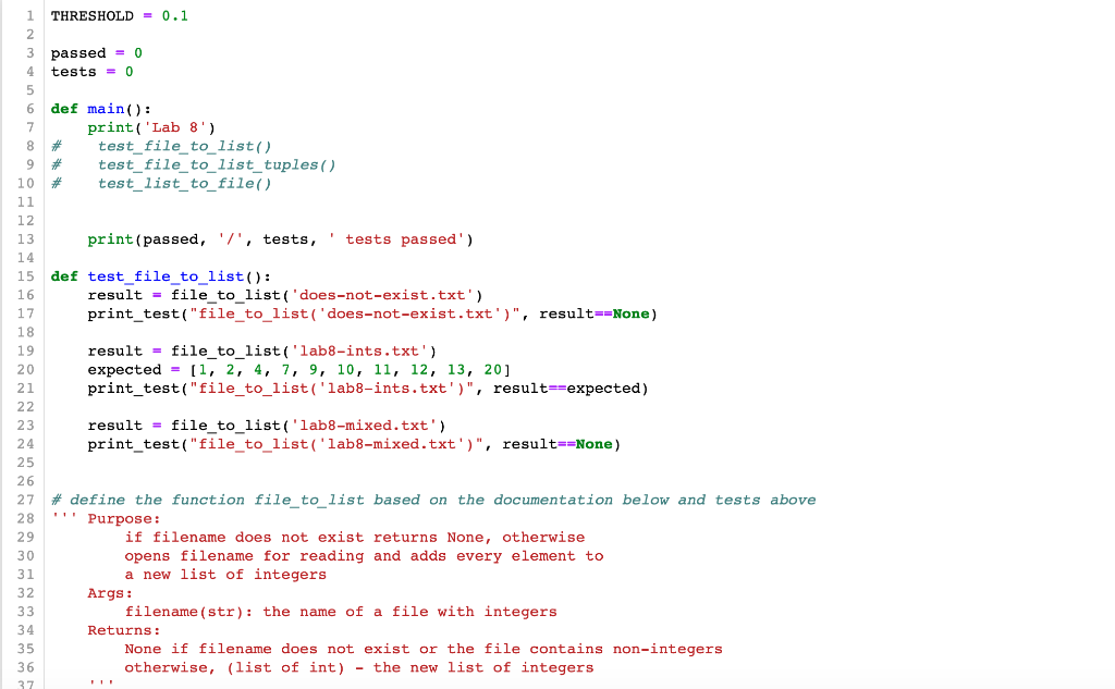 Solved 1. In your lab8.py file, complete the following | Chegg.com