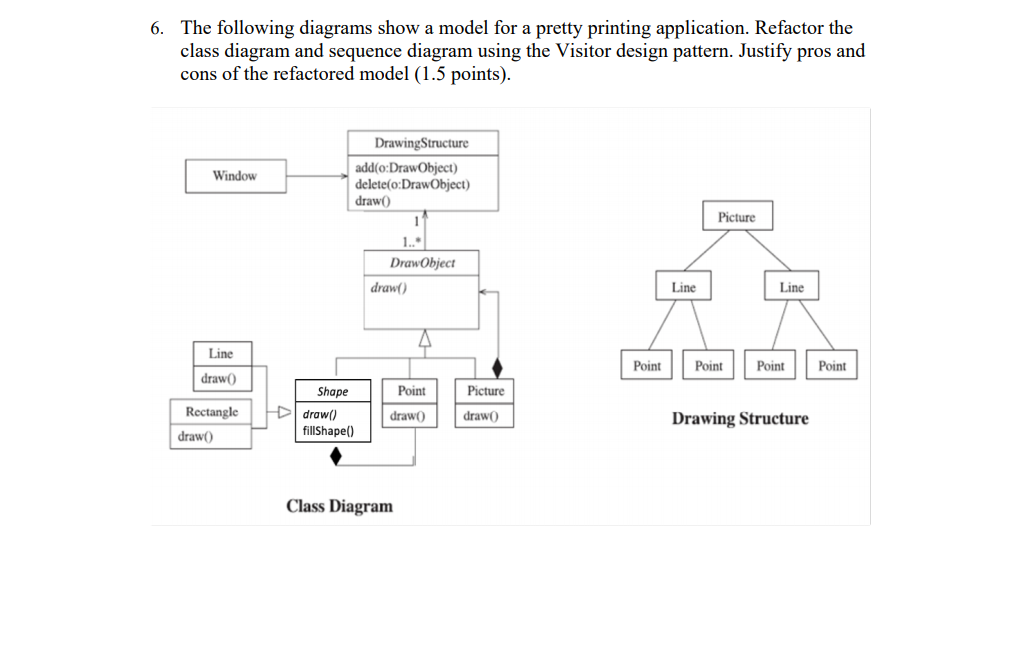 Solved Please solve both the class diagram and sequence | Chegg.com