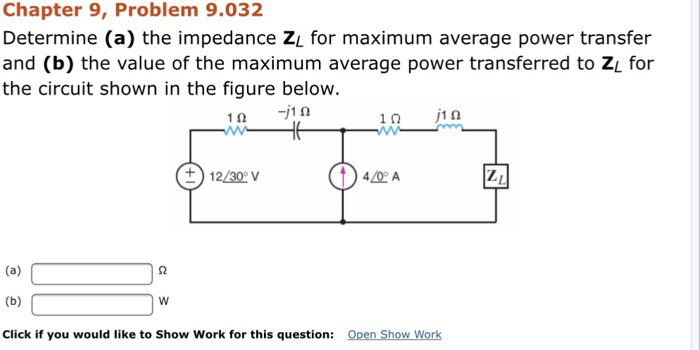 Solved Chapter 9, Problem 9.018 Find the average power | Chegg.com