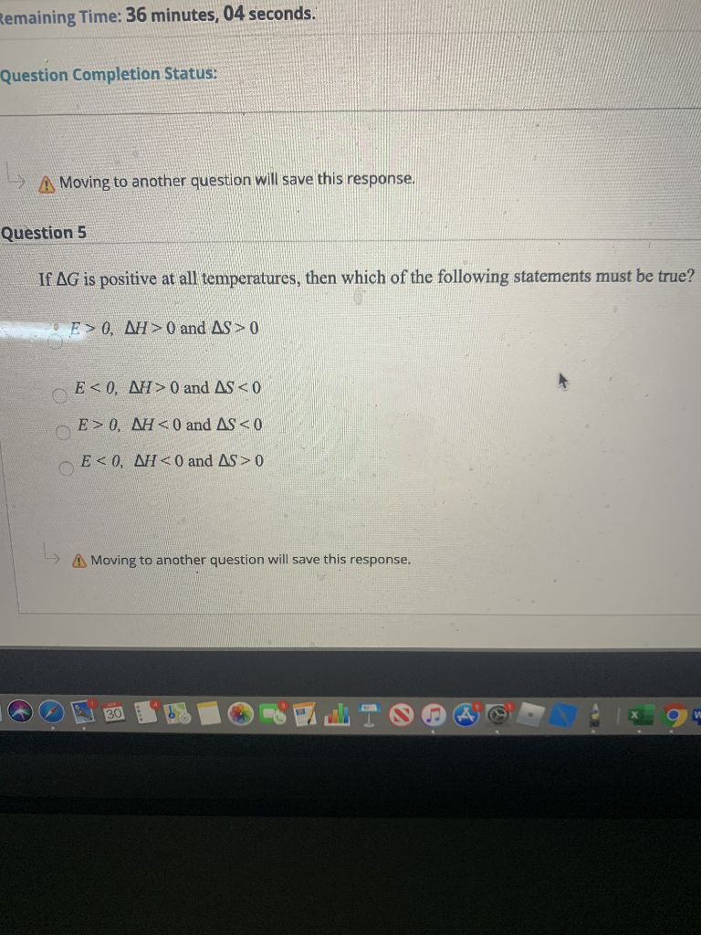 Solved Remaining Time: 36 minutes, 04 seconds. Question | Chegg.com
