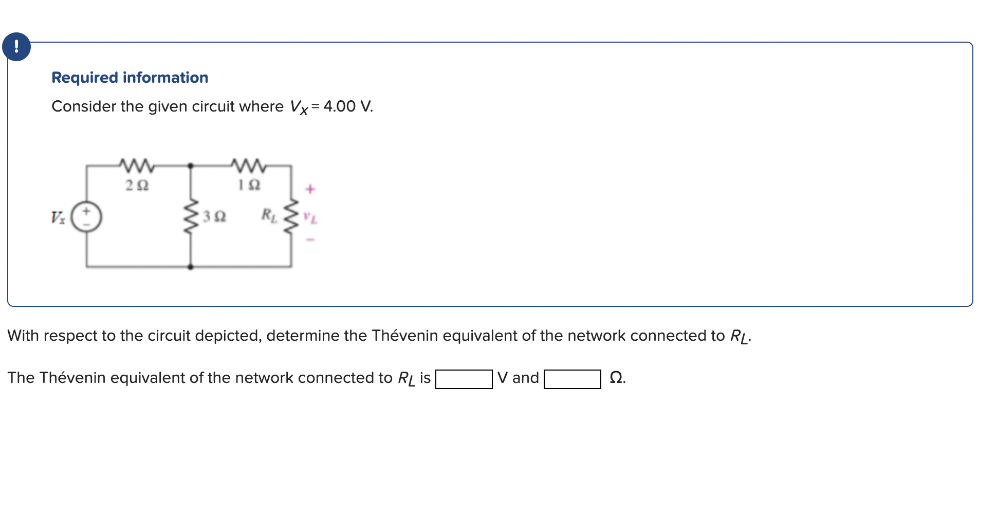Solved Required information Consider the given circuit where | Chegg.com