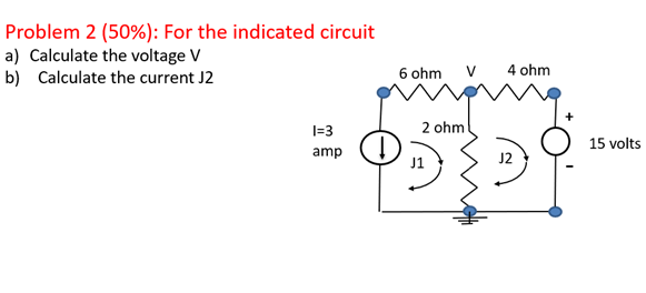 Solved Problem 1(20%): For the indicated circuit find the | Chegg.com
