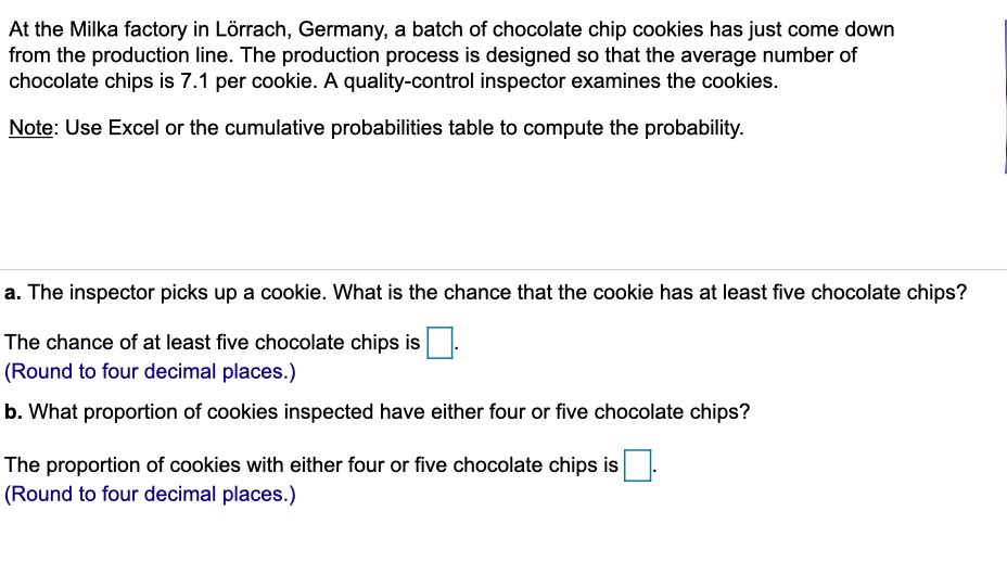 Solved At the Milka factory in Lörrach, Germany, a batch of | Chegg.com