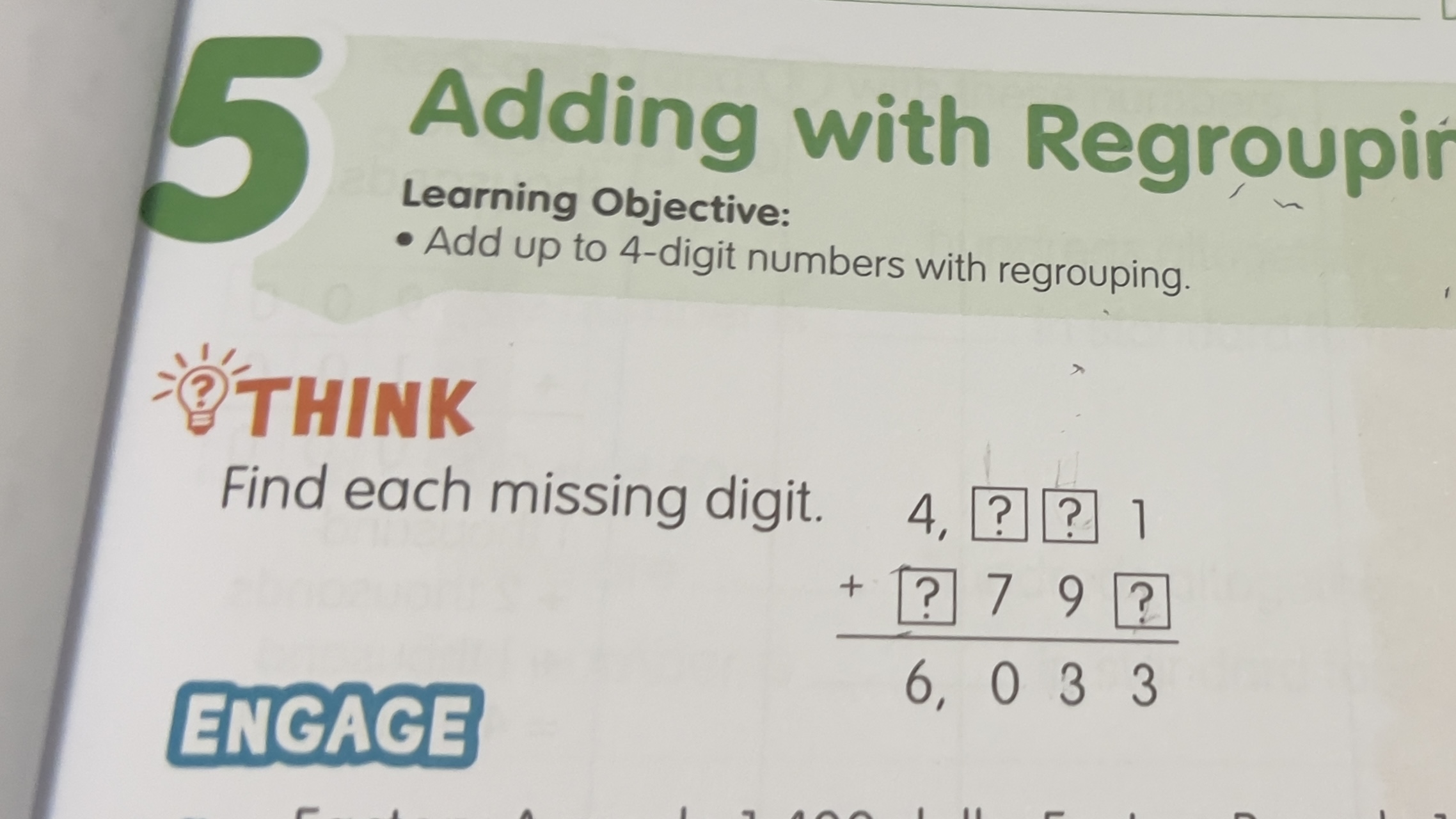 Solved Adding with Regroupir Learning Objective: - Add up to | Chegg.com