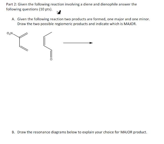 Solved Part 2: Given the following reaction involving a | Chegg.com