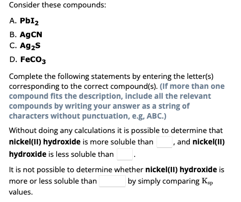 Solved Complete the following statements by entering the | Chegg.com