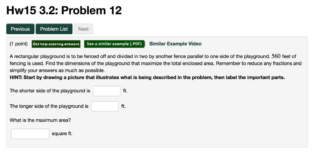 Solved Hw15 3.2: Problem 12 PreviouS Problem List Next ( | Chegg.com
