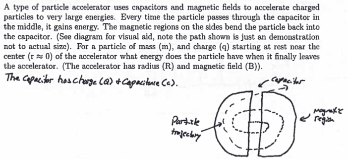 Solved A type of particle accelerator uses capacitors and | Chegg.com