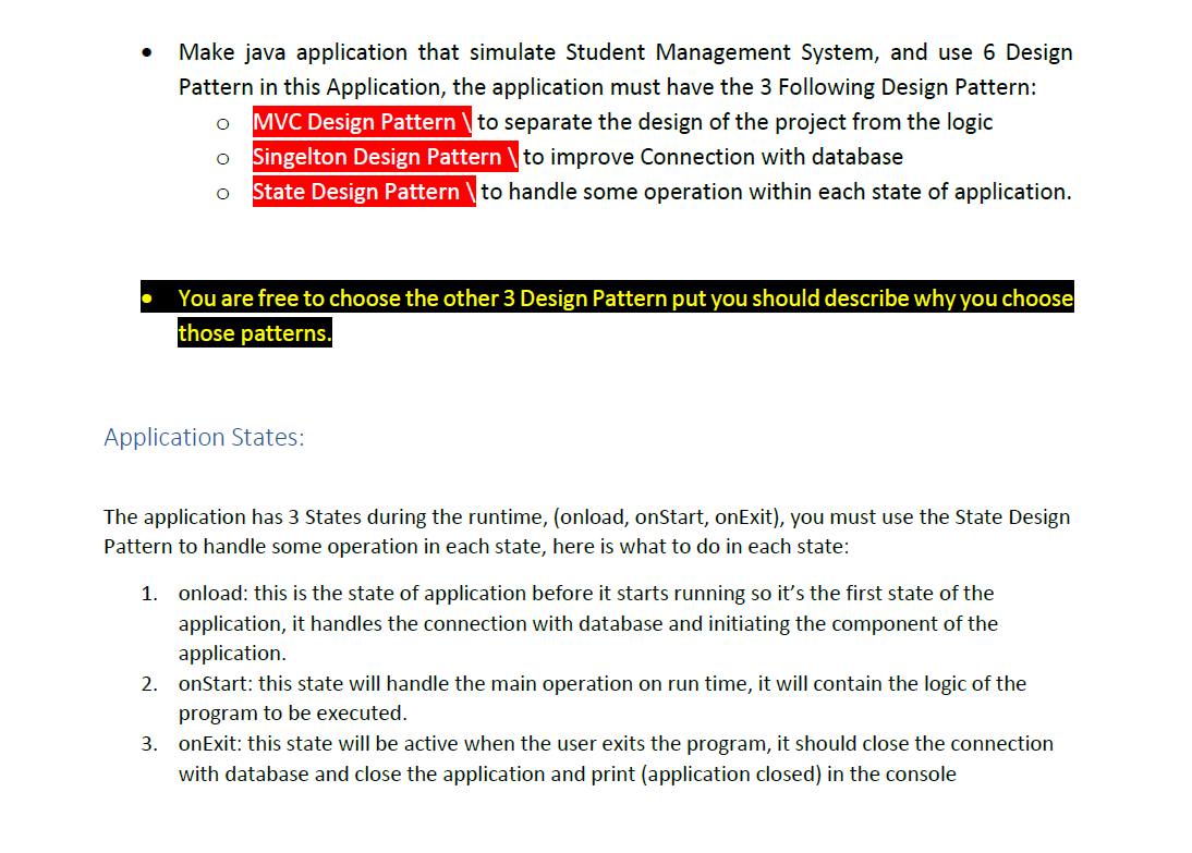Solved . Make java application that simulate Student | Chegg.com