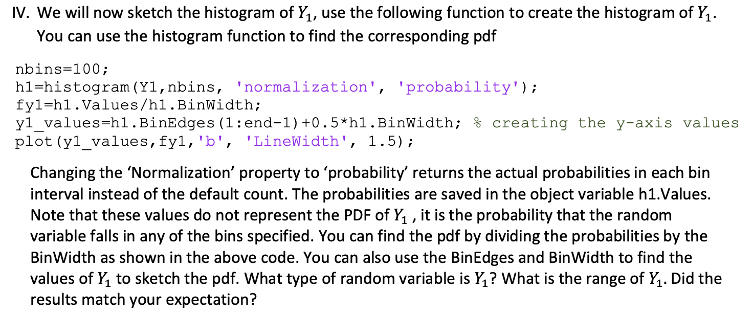 Solved Create the derived random variables 𝑌 1 and 𝑌 2 | Chegg.com