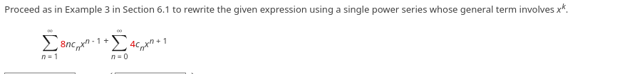 Solved Proceed as in ﻿Example 3 in ﻿Section 6.1 to ﻿rewrite | Chegg.com