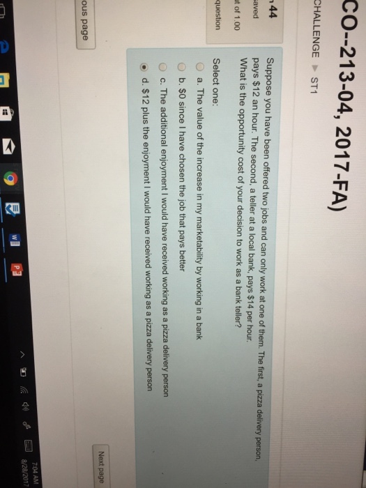Solved Suppose you have been offered two jobs and can only | Chegg.com