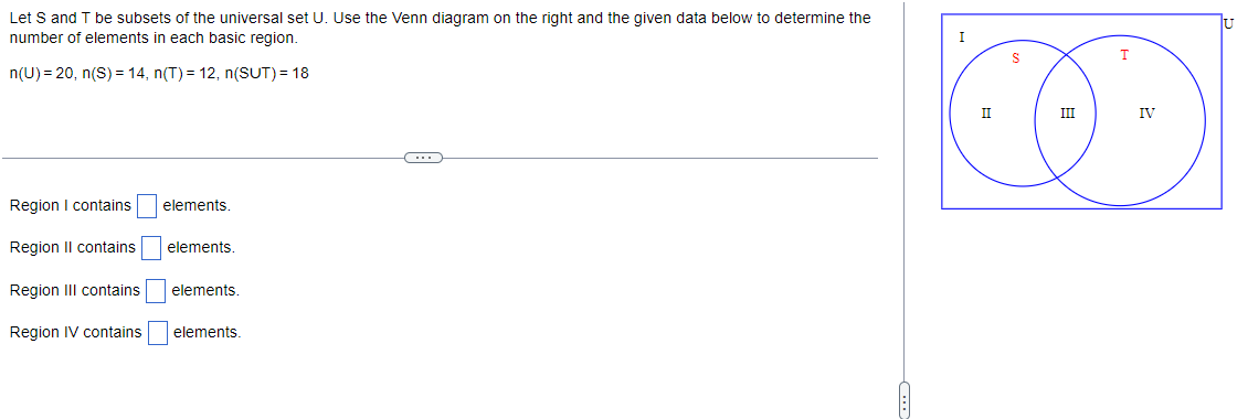Solved Let S and T be subsets of the universal set U. Use | Chegg.com