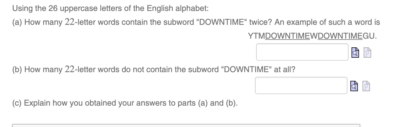 Solved Using the 26 uppercase letters of the English | Chegg.com