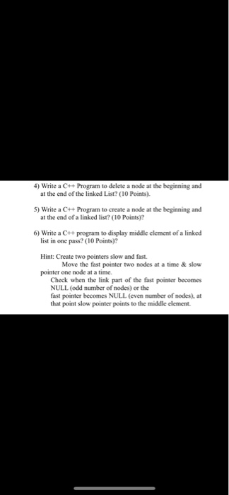 Solved 4 Write A C Program To Delete A Node At The 9292