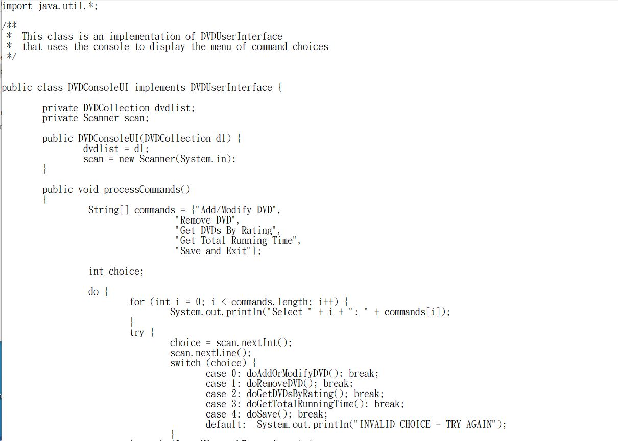 Solved The DVD Manager Application Java Files DVD.java - A | Chegg.com