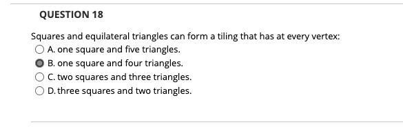 Solved Squares and equilateral triangles can form a tiling | Chegg.com