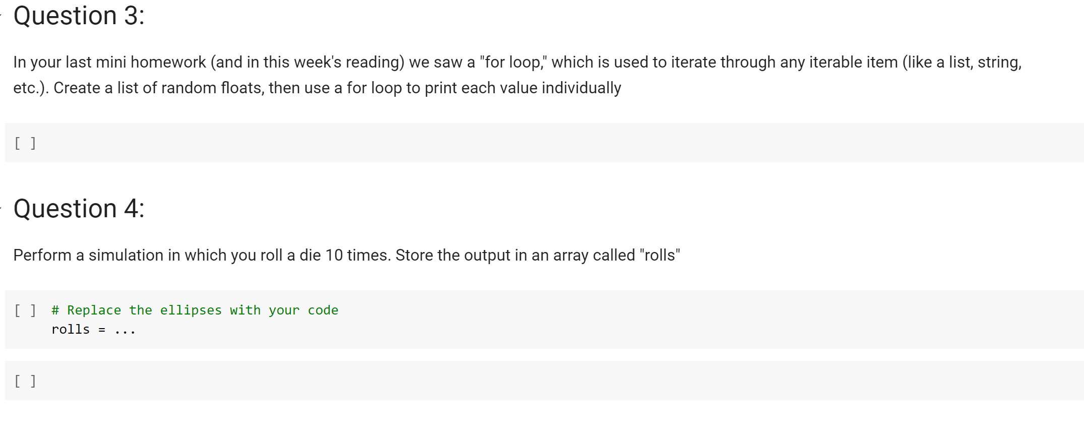 Solved Question 3 In your last mini homework (and in this | Chegg.com