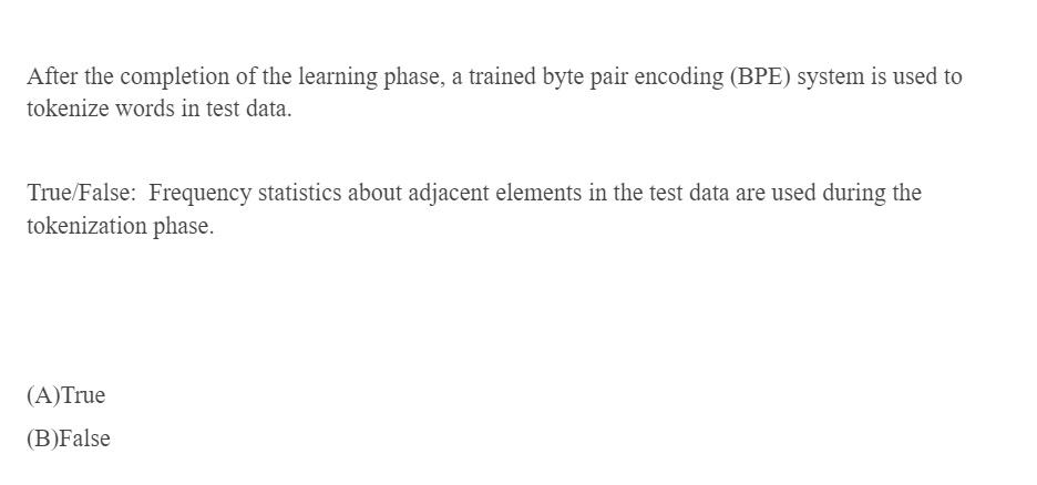 Solved After the completion of the learning phase, a trained | Chegg.com