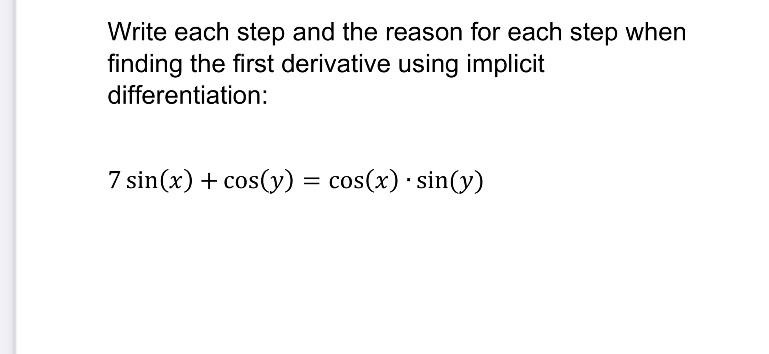 Solved Write each step and the reason for each step | Chegg.com