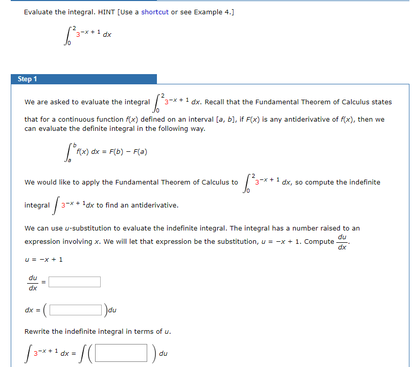 Solved Evaluate the integral. HINT [Use a shortcut or see | Chegg.com