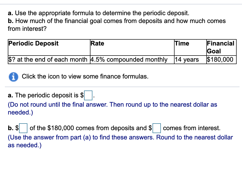 Solved a. Use the appropriate formula to determine the | Chegg.com
