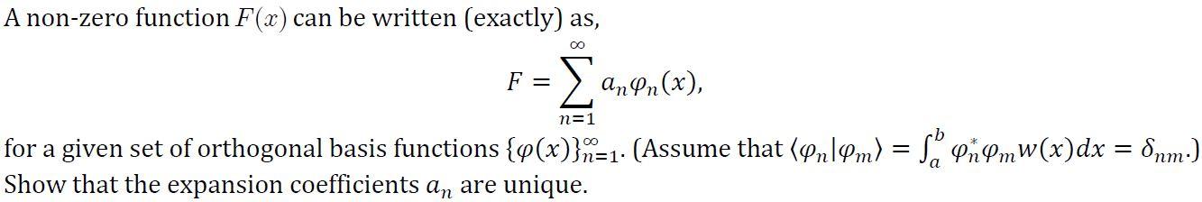 Solved 00 F = A non-zero function F(x) can be written | Chegg.com