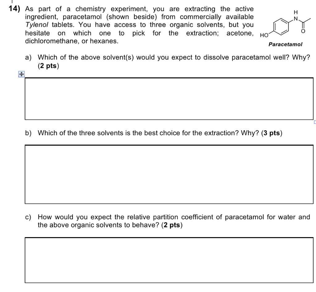 Solved H N 14) As part of a chemistry experiment, you are | Chegg.com