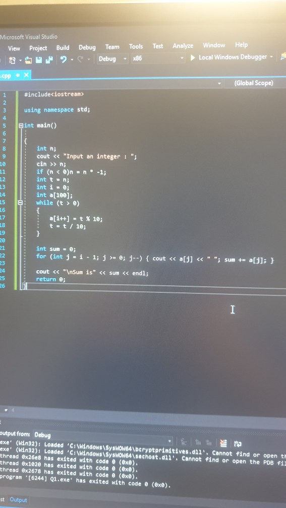 Solved Microsoft Visual Studio View Project Build 13 2 . | Chegg.com