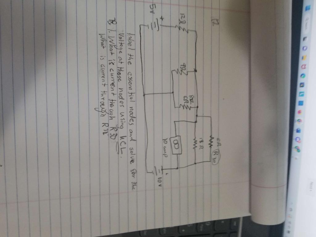 Solved use KVL to solve currents through R7,R8, and R1OUse | Chegg.com