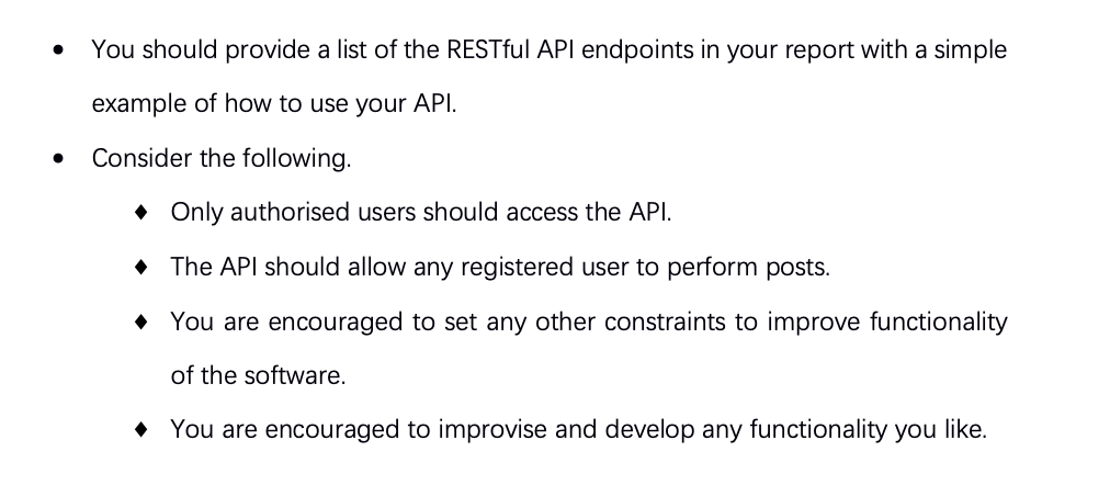 Solved Phase C: Development of Piazza RESTful APIs [35 | Chegg.com