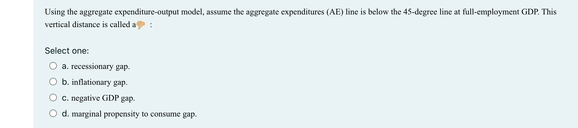 Solved Using the aggregate expenditure-output model, assume | Chegg.com