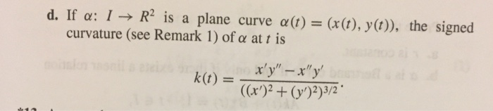 Solved 12) Let α: 1 → R3 be a regular parametrized curve | Chegg.com
