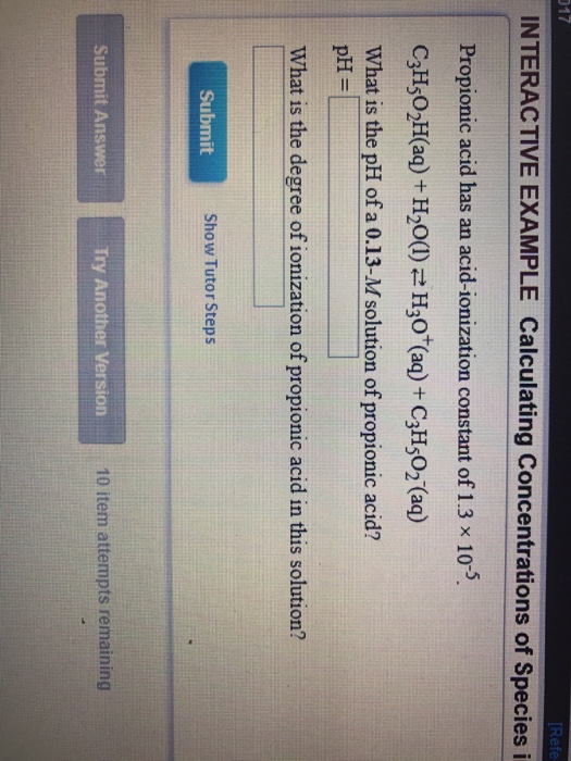 Solved 17 INTERACTIVE EXAMPLE Calculating Concentrations of | Chegg.com