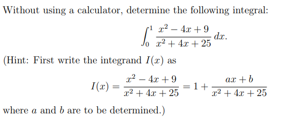 Solved Without using a calculator, determine the following | Chegg.com