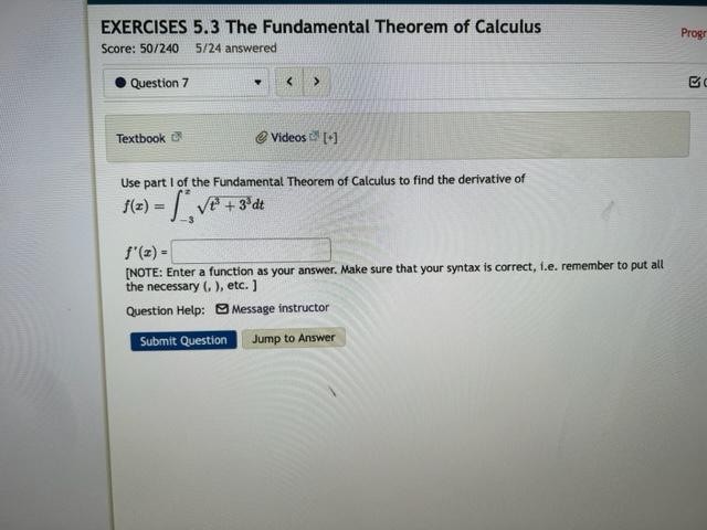 Solved EXERCISES 5.3 The Fundamental Theorem of Calculus | Chegg.com
