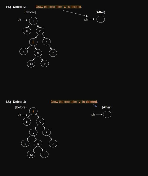 Solved Draw the binary tree using W as the root. (Or, you | Chegg.com