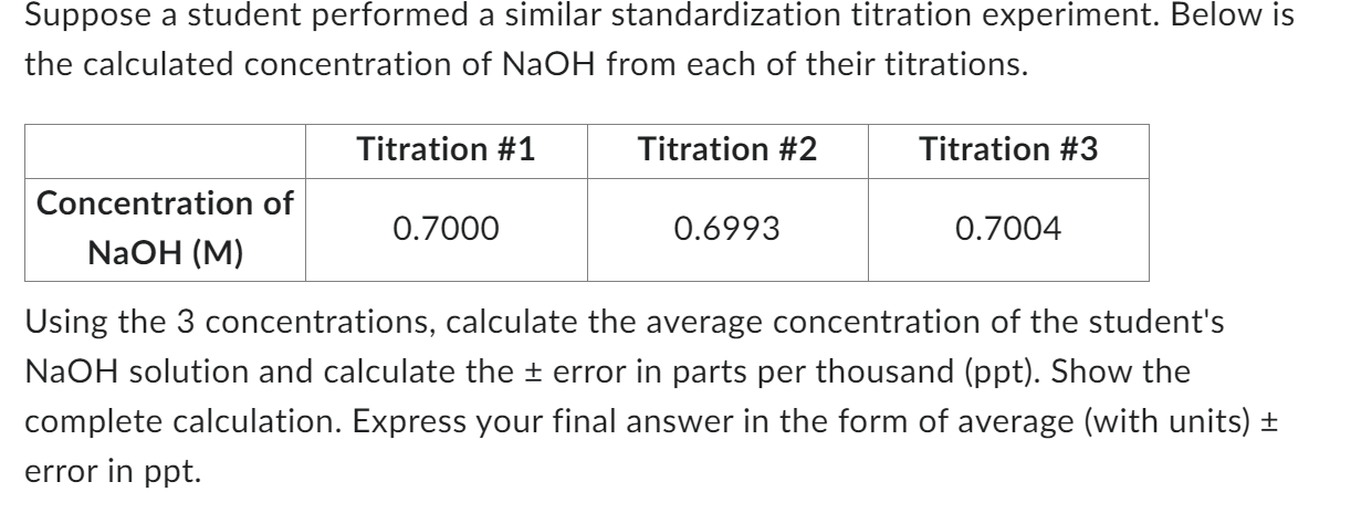 Solved Suppose a student performed a similar standardization | Chegg.com