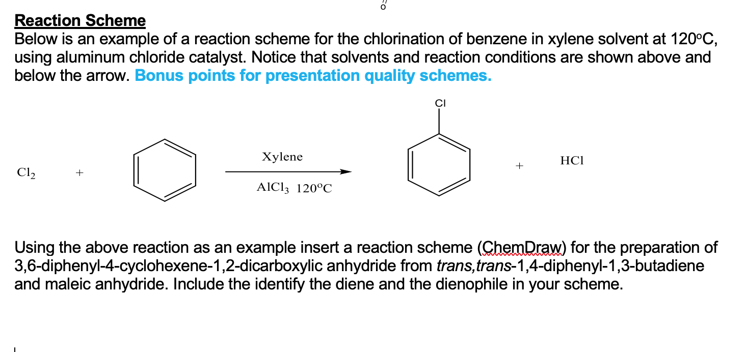 Solved Reaction Scheme Below is an example of a reaction | Chegg.com