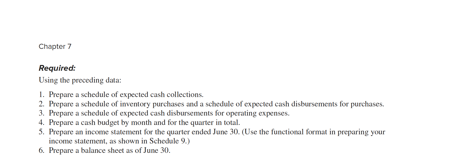 Solved PROBLEM 7-8 Preparing a comprehensive Master Budget | Chegg.com